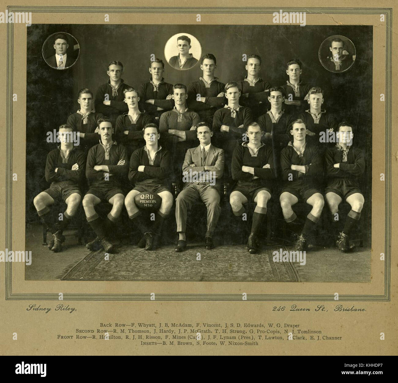 University of Queensland Rugby Union football Club Q.R.U. Premiers ...