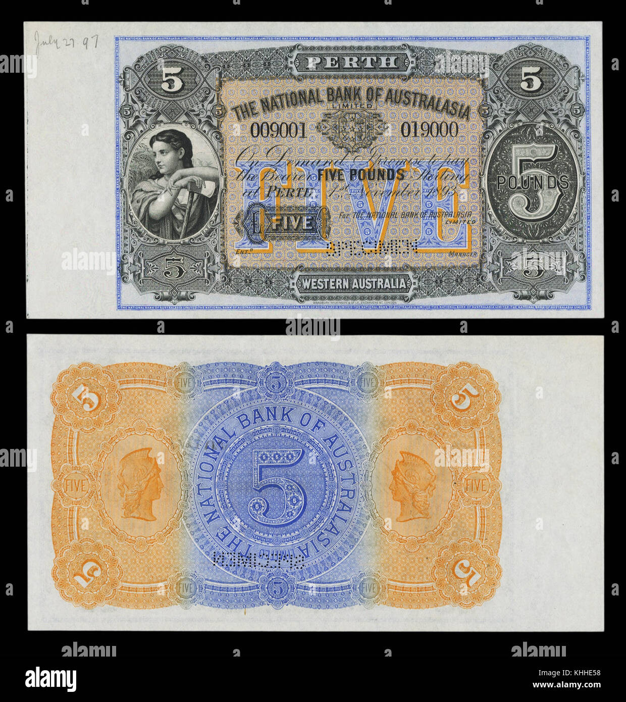 British Pound Currency $5 Paper