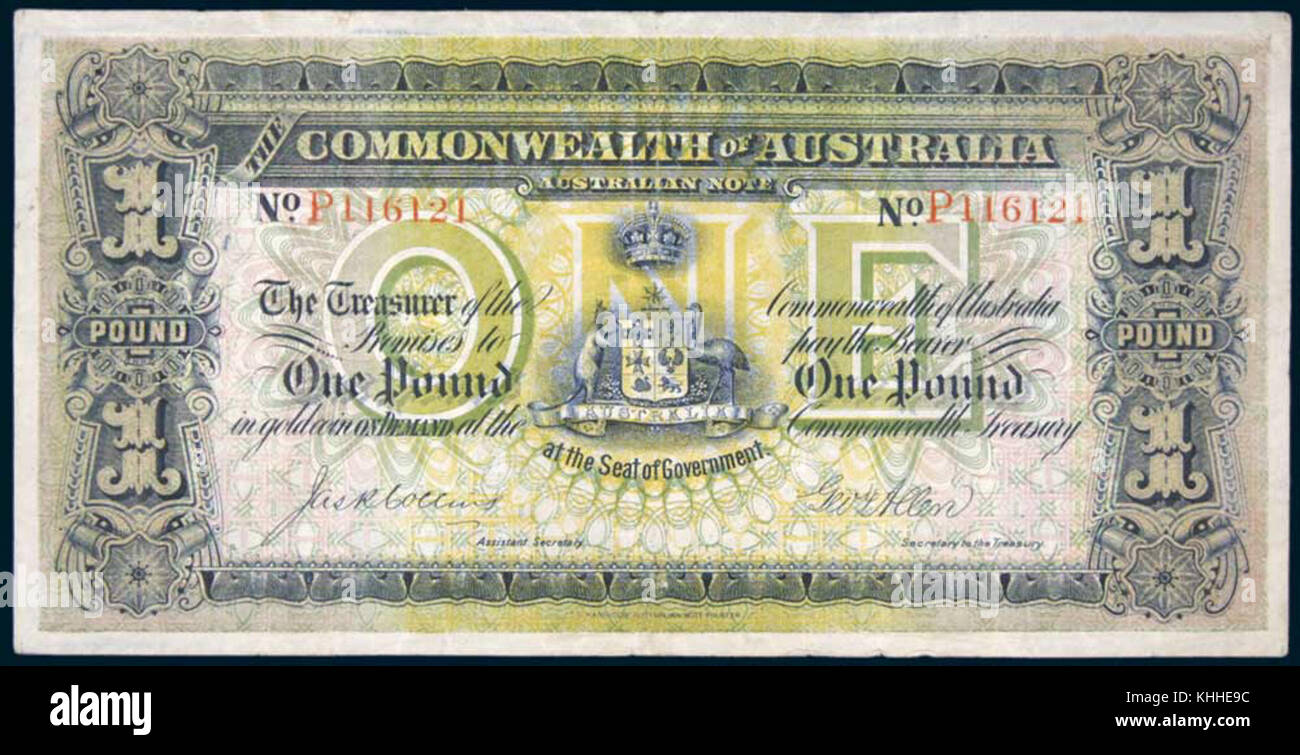 AUS-Commonwealth of Australia-1 Pound (1913 Stock Photo - Alamy