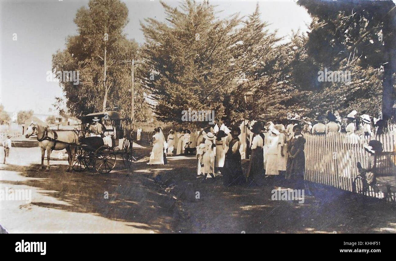 Vintage wedding in Yea, Victoria - circa 1910 (33259823132 Stock Photo ...