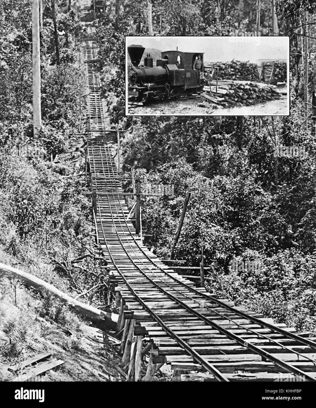 Tramway at Cangai Copper Mine (retouched Stock Photo - Alamy
