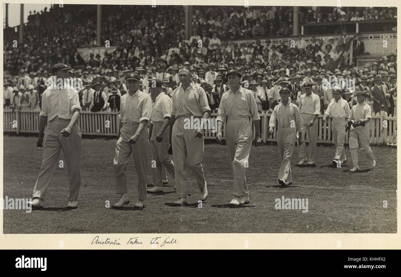 1 233100 Australian test cricket team in Brisbane, 1928 Stock Photo - Alamy