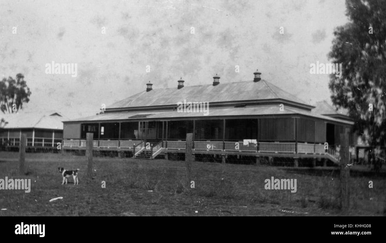 This historical image shows the Emerald District Hospital in 1926. The ...