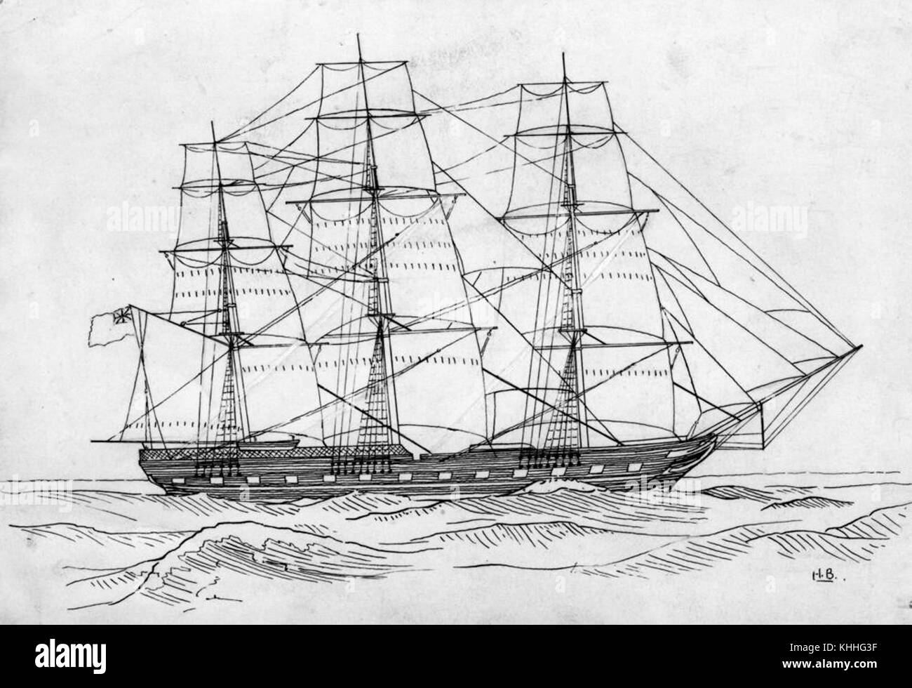 This image shows the ship Washington Irvine, a historic vessel known ...