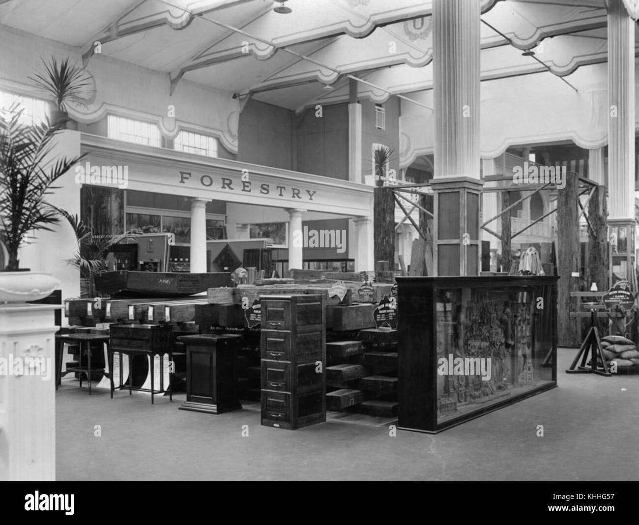 2 152695 Forestry display in the Australian Pavilion at the British ...