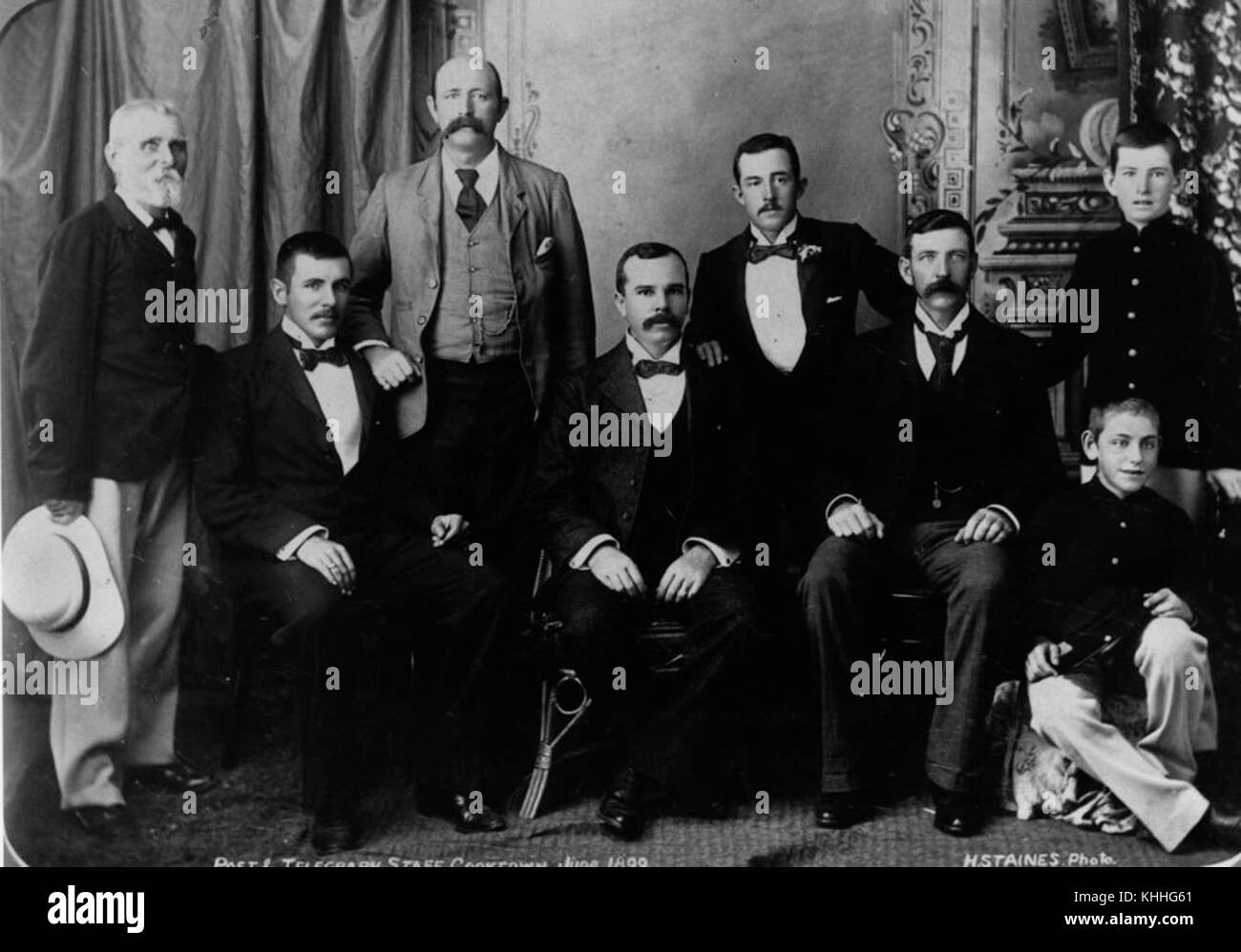 1 149771 Formal portrait of workers from the Cooktown Post Office, 1899 ...