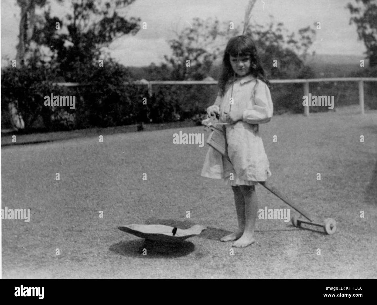 2 171823 Wanda Stuart on her hobby horse at 'Warwillah', Indooroopilly ...