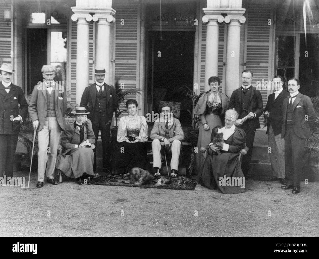 Old dogs group Black and White Stock Photos & Images - Alamy