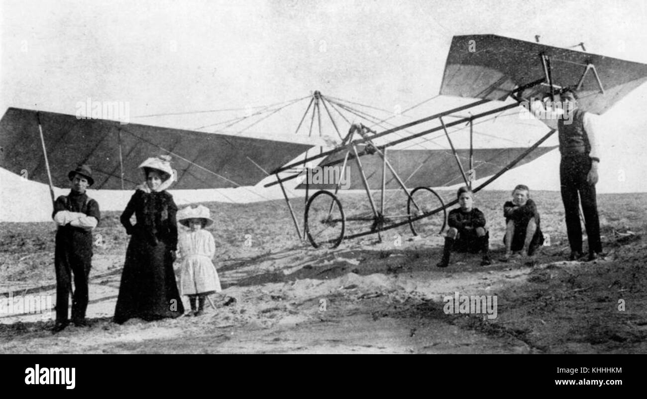 A historical reference to Bert Hinkler's prototype glider, which he ...