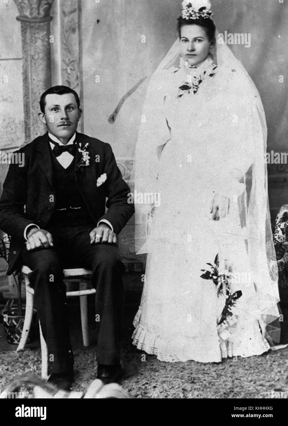 1890s wedding hi-res stock photography and images - Alamy