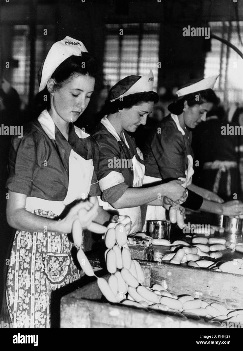 Food production line historical Black and White Stock Photos & Images ...