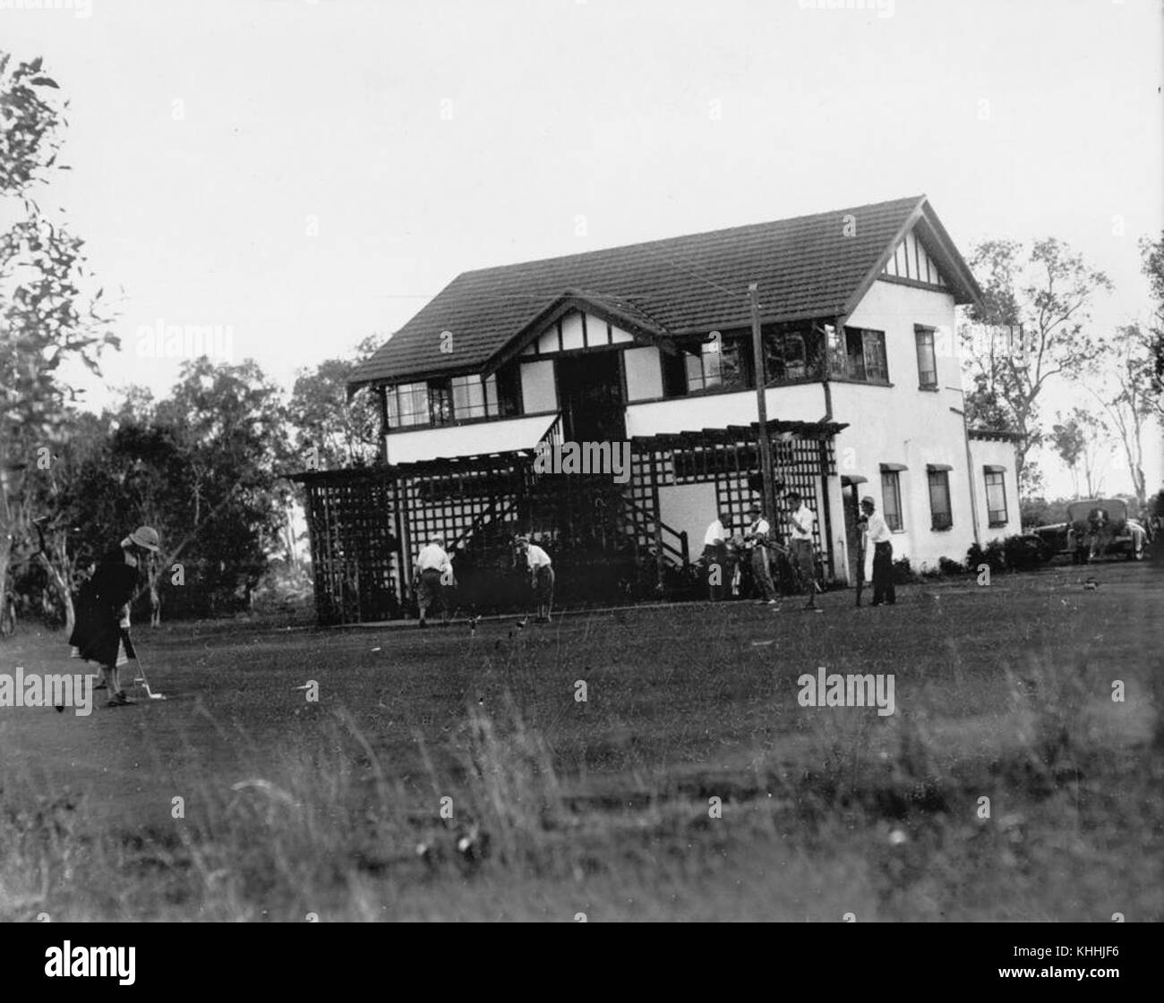 Early golf club landscape photograph hi-res stock photography and ...