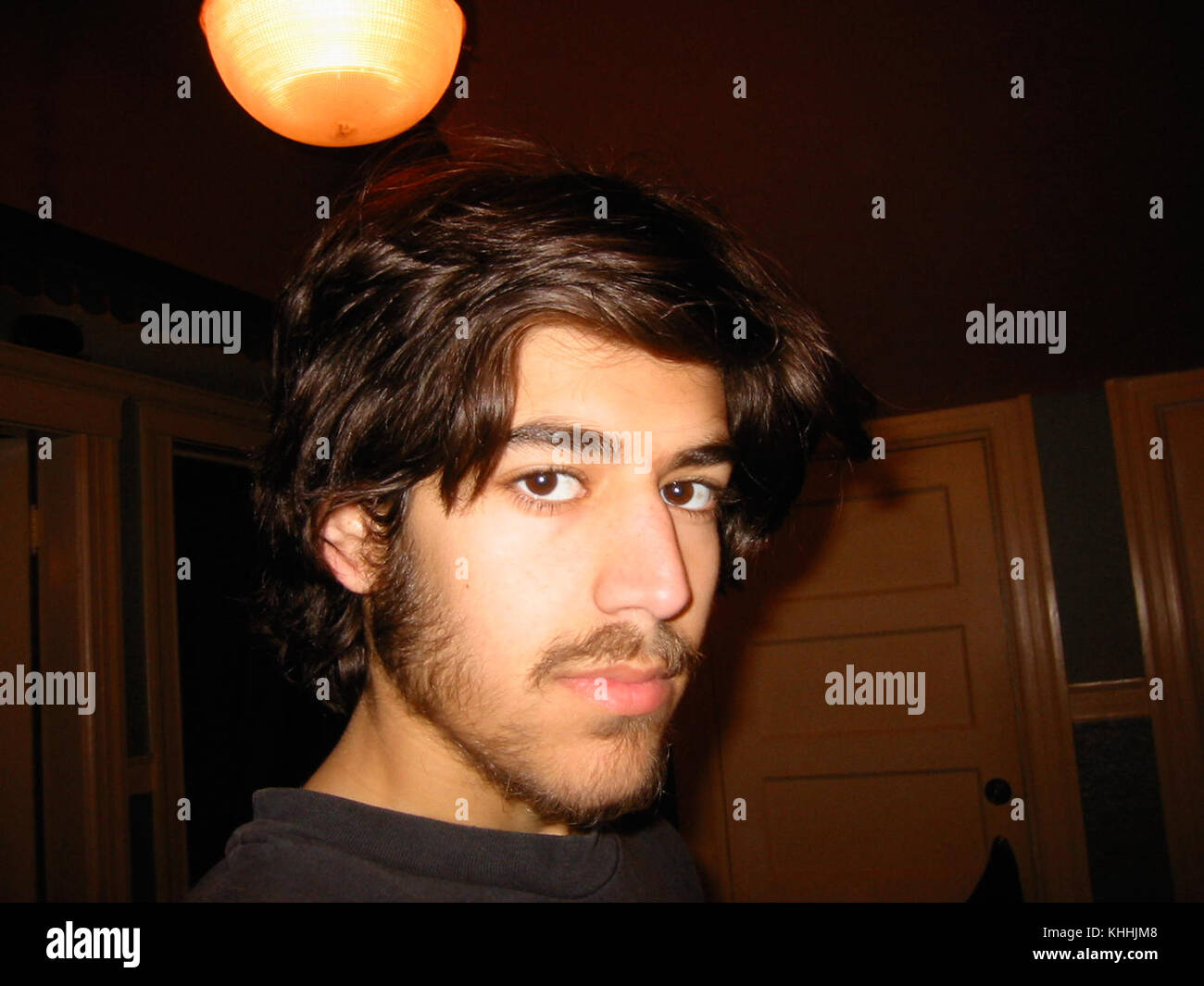 Aaron Swartz Headshot 2007 (uncropped Stock Photo - Alamy