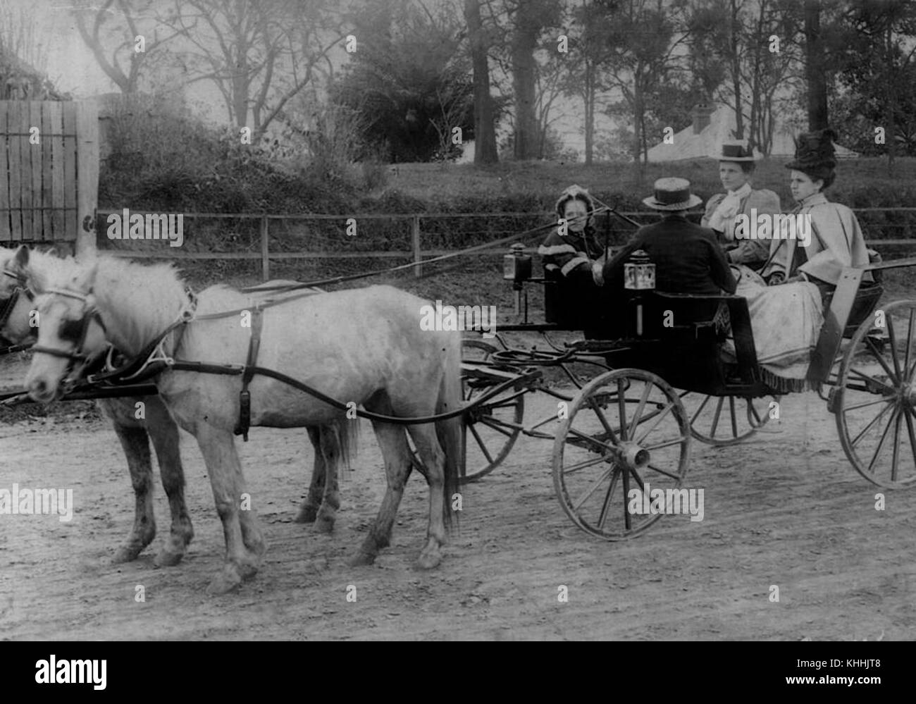 Family carriage Black and White Stock Photos & Images - Alamy