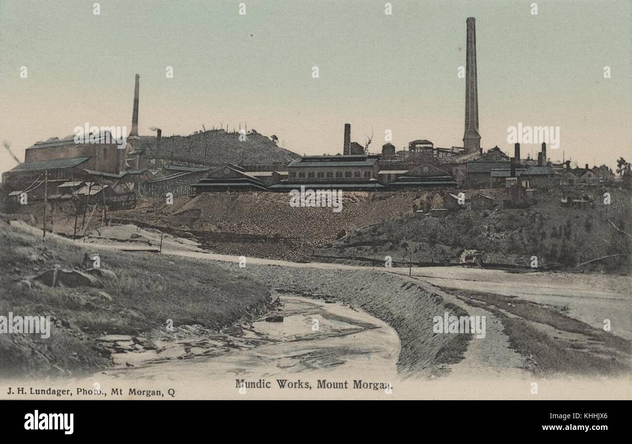 2 237190 View of the mundic works at Mount Morgan, ca. 1905 Stock Photo ...