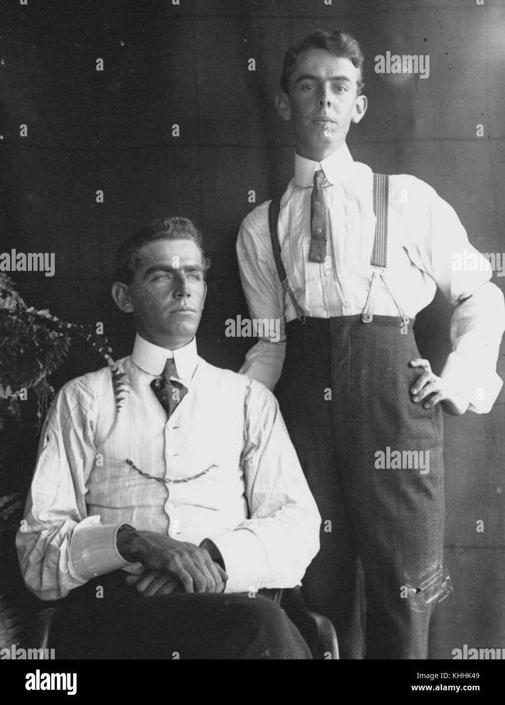 Two men photographed in Black and White Stock Photos & Images - Alamy