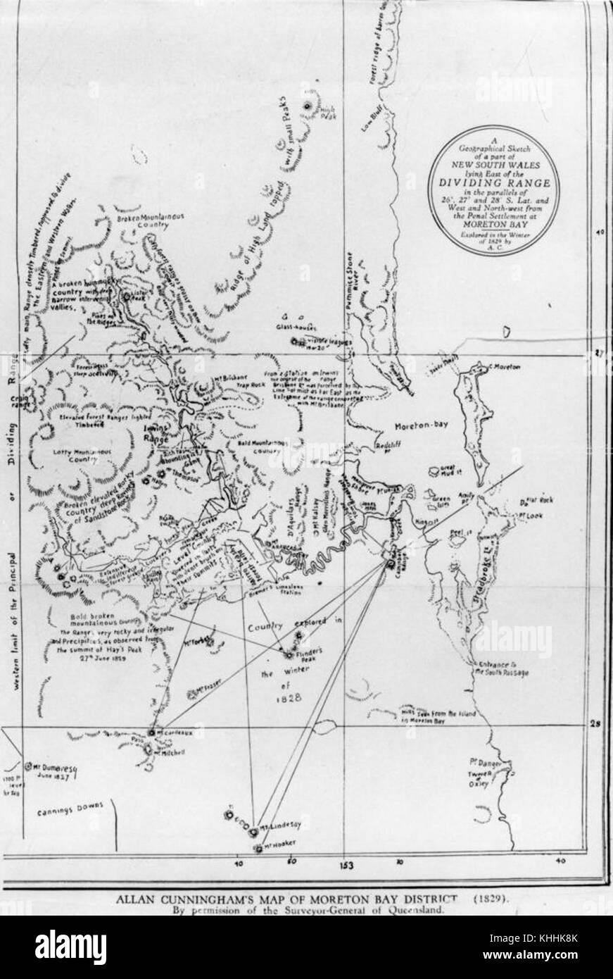 Moreton bay map hi-res stock photography and images - Alamy