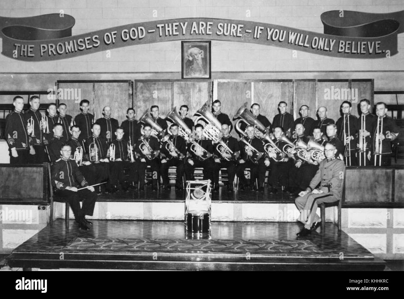 2 394537 Salvation Army Temple Band, Brisbane City Temple, 1950 Stock ...