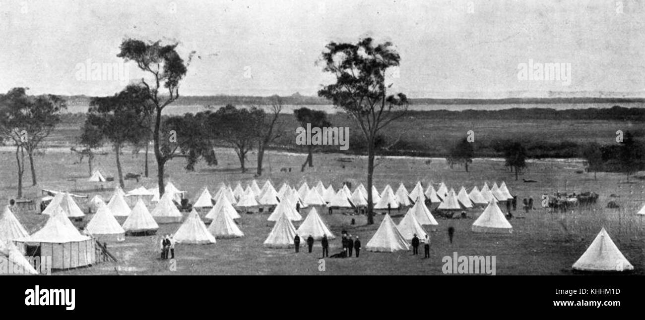 1 45071 Queensland Defence Force encampment at Lytton, Brisbane ...