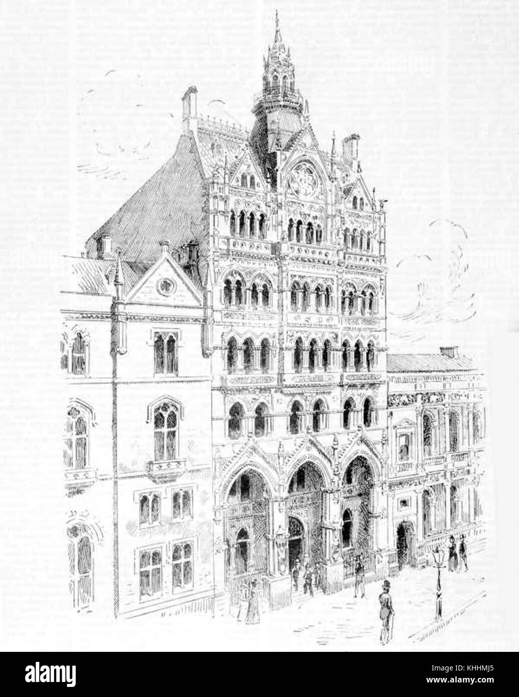Stock exchange melbourne 1891 Stock Photo - Alamy