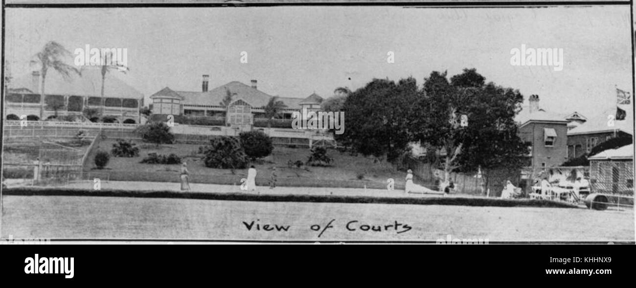 2 165155 Croquet courts in New Farm, 1921 Stock Photo - Alamy