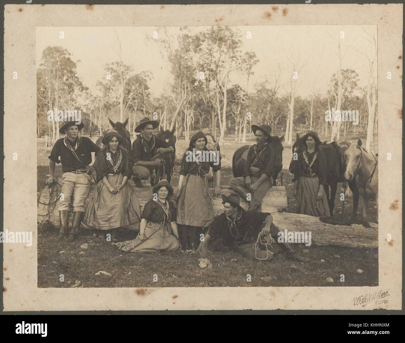 2 299031 Wild West troupe in Maryborough, 1913 Stock Photo - Alamy