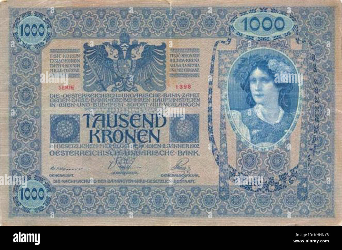 HUK 1000 1902 OS reverse Stock Photo - Alamy