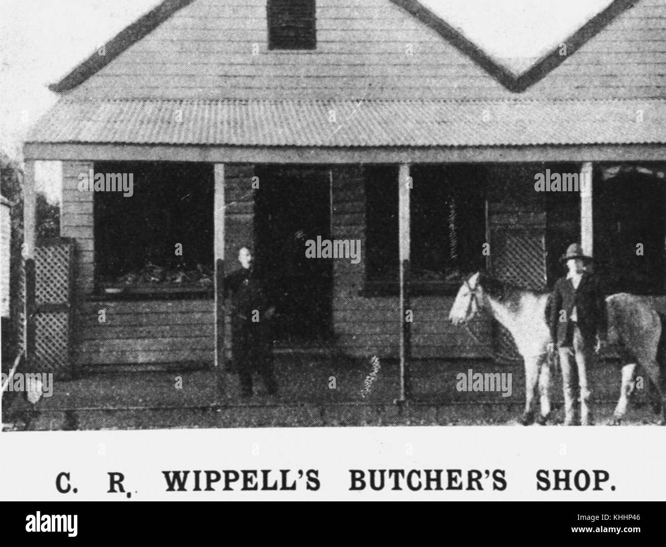 2 14750 C. R. Wippell's butcher shop, St George, Queensland Stock Photo ...