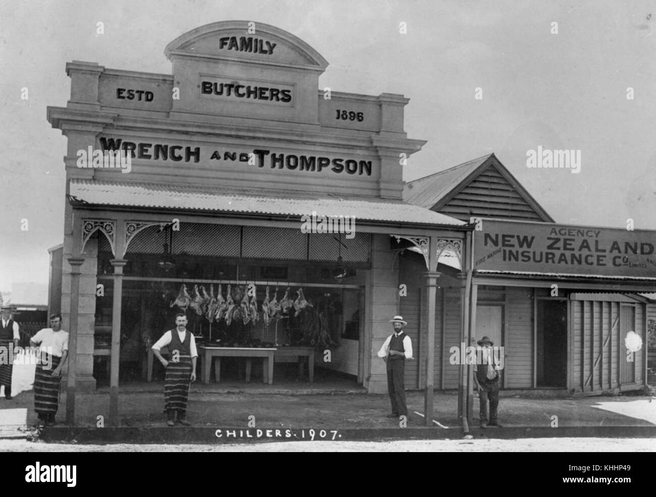 2 173383 Wrench and Thompson butchers shop in Childers, 1907 Stock ...