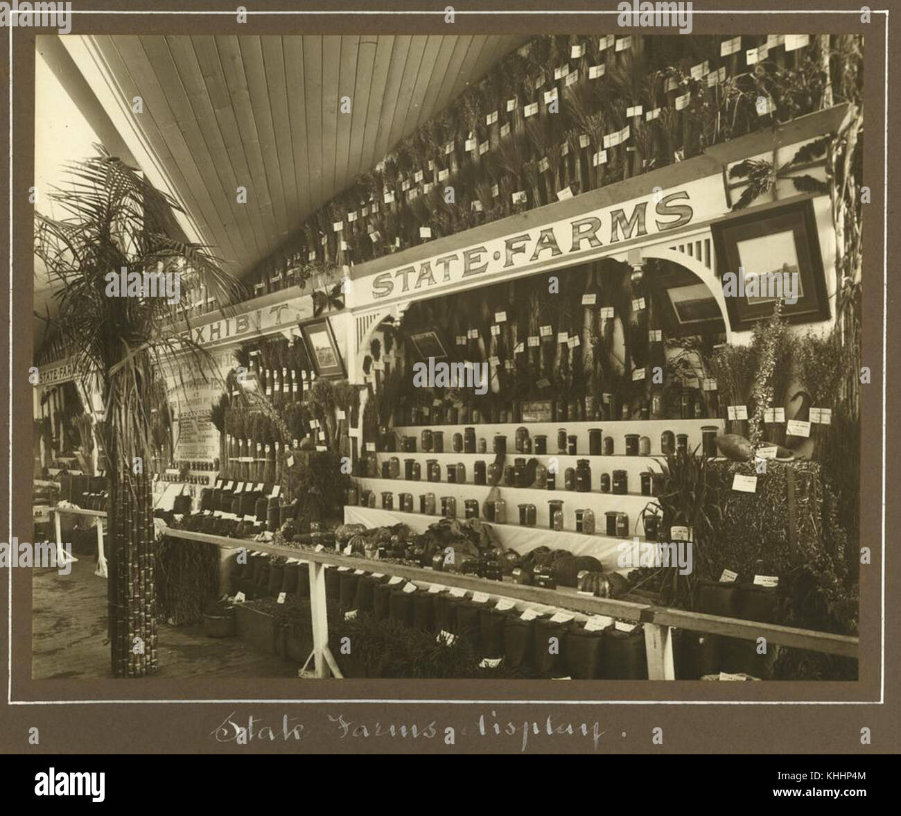 2 254930 State Farm disply at the Exhibition, Brisbane, 1912 Stock ...