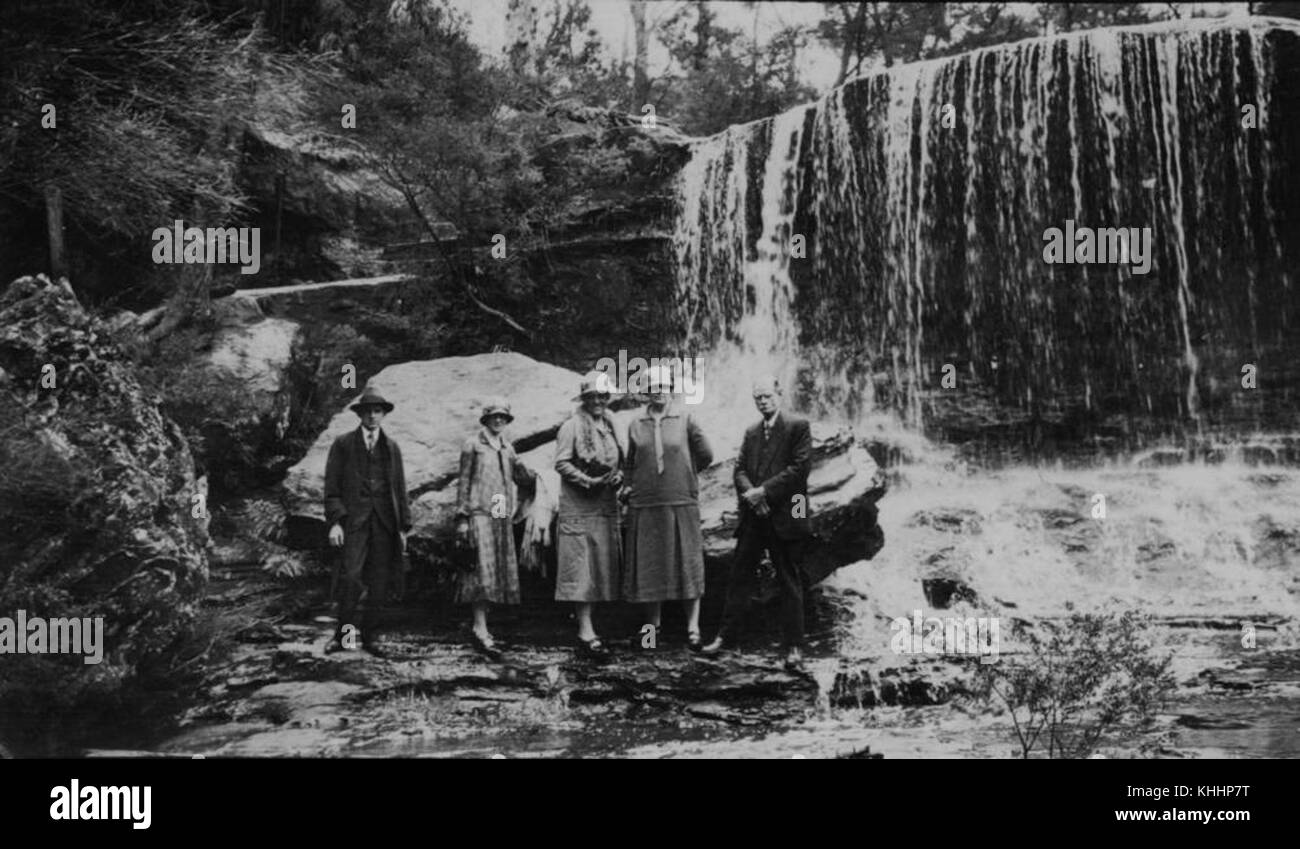 A photograph from 1926 showing the Lovelock family and their friends at ...