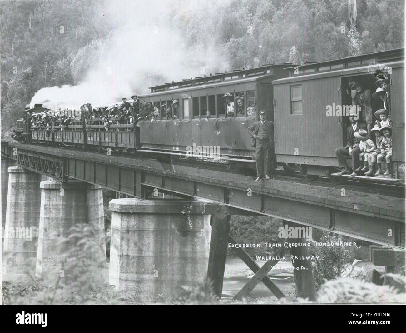 Walhalla 1910 Railway Stock Photo - Alamy