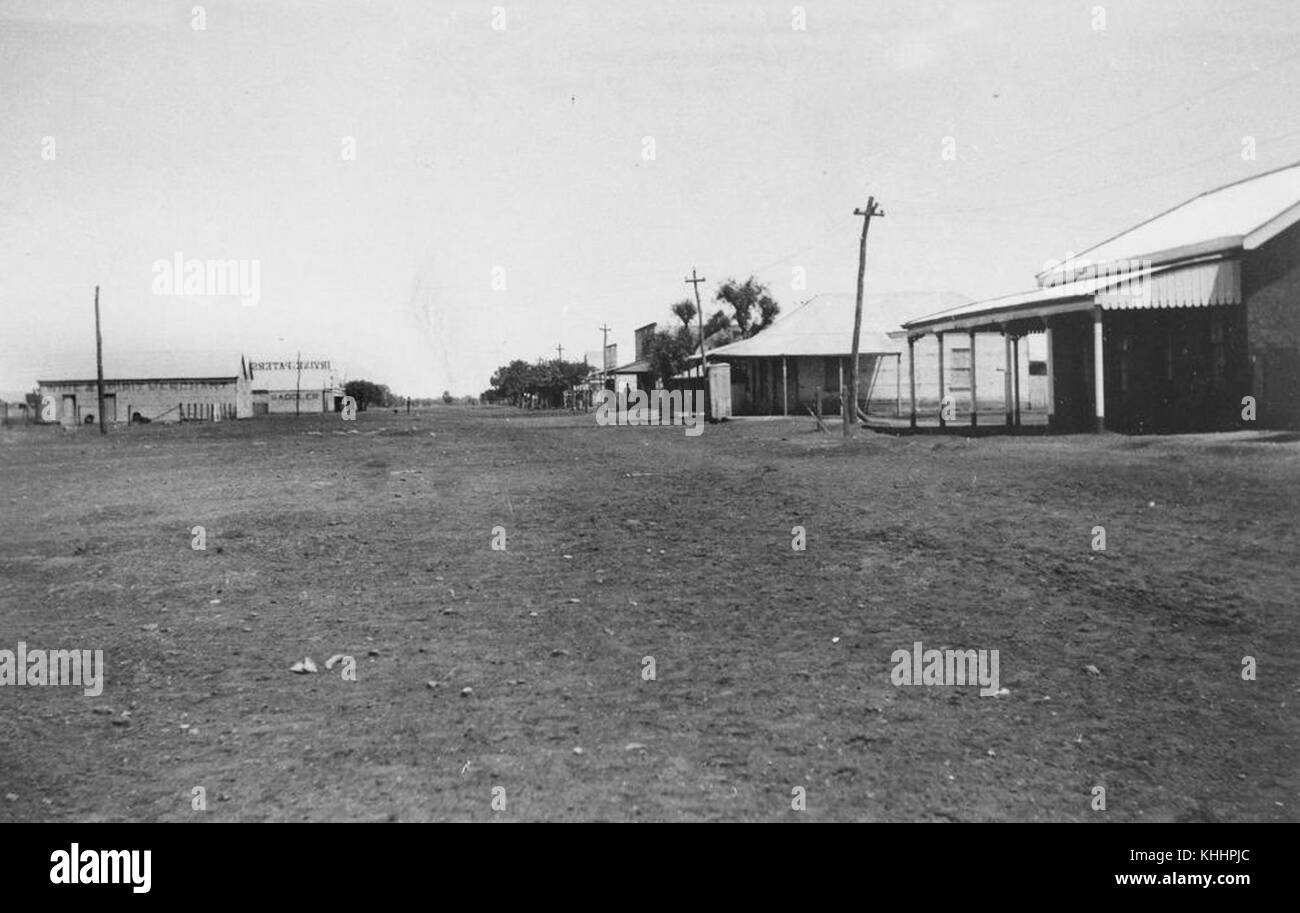 2 395801 Street view in Thargomindah, Queensland, 1911 Stock Photo - Alamy