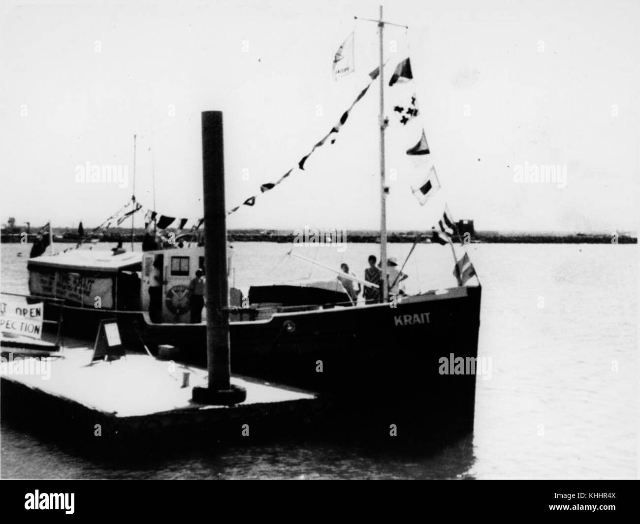 This image features the ship Krait, historically known for its role ...