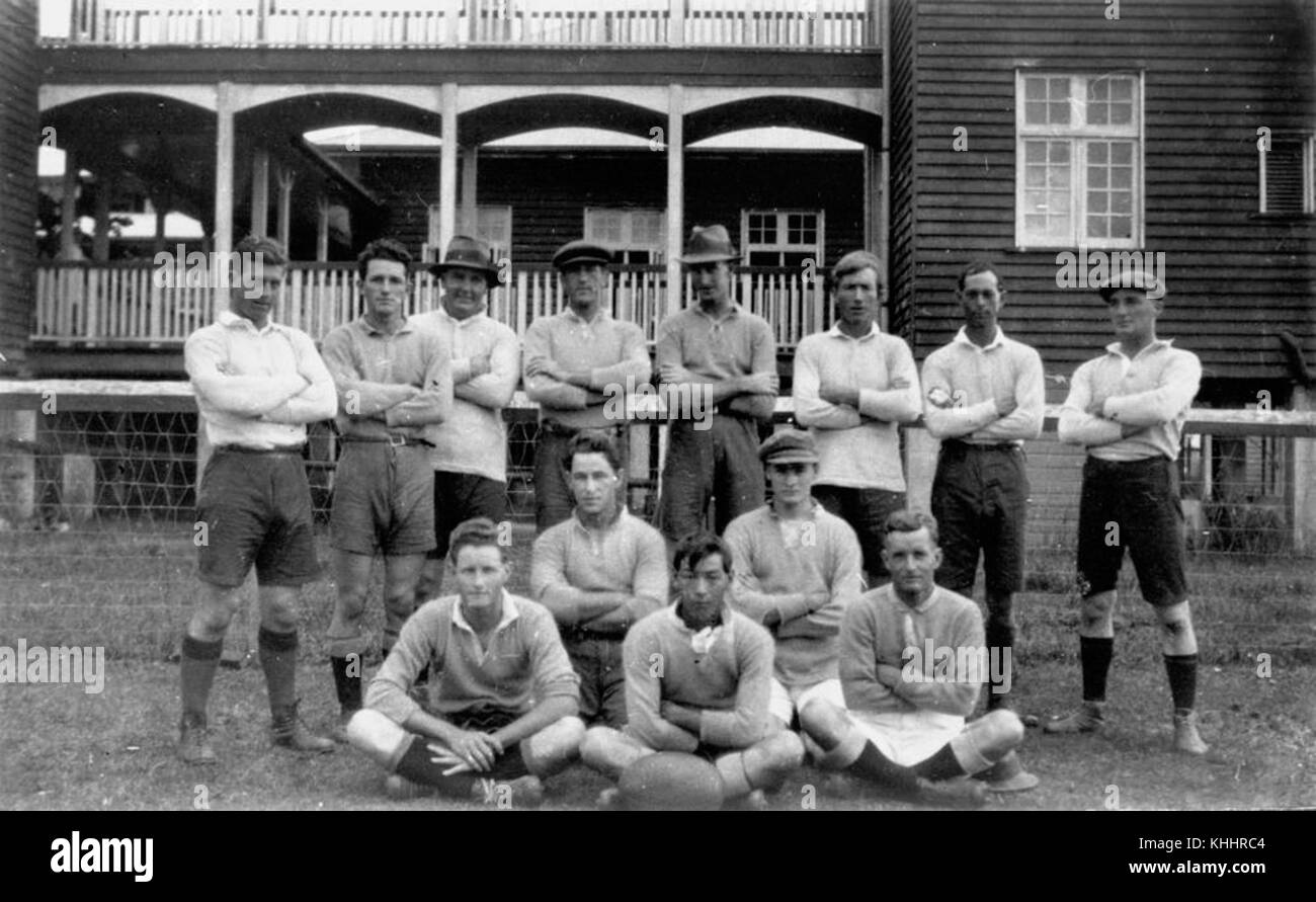 This photograph from around 1924 shows the 149159 Blues Rugby League ...