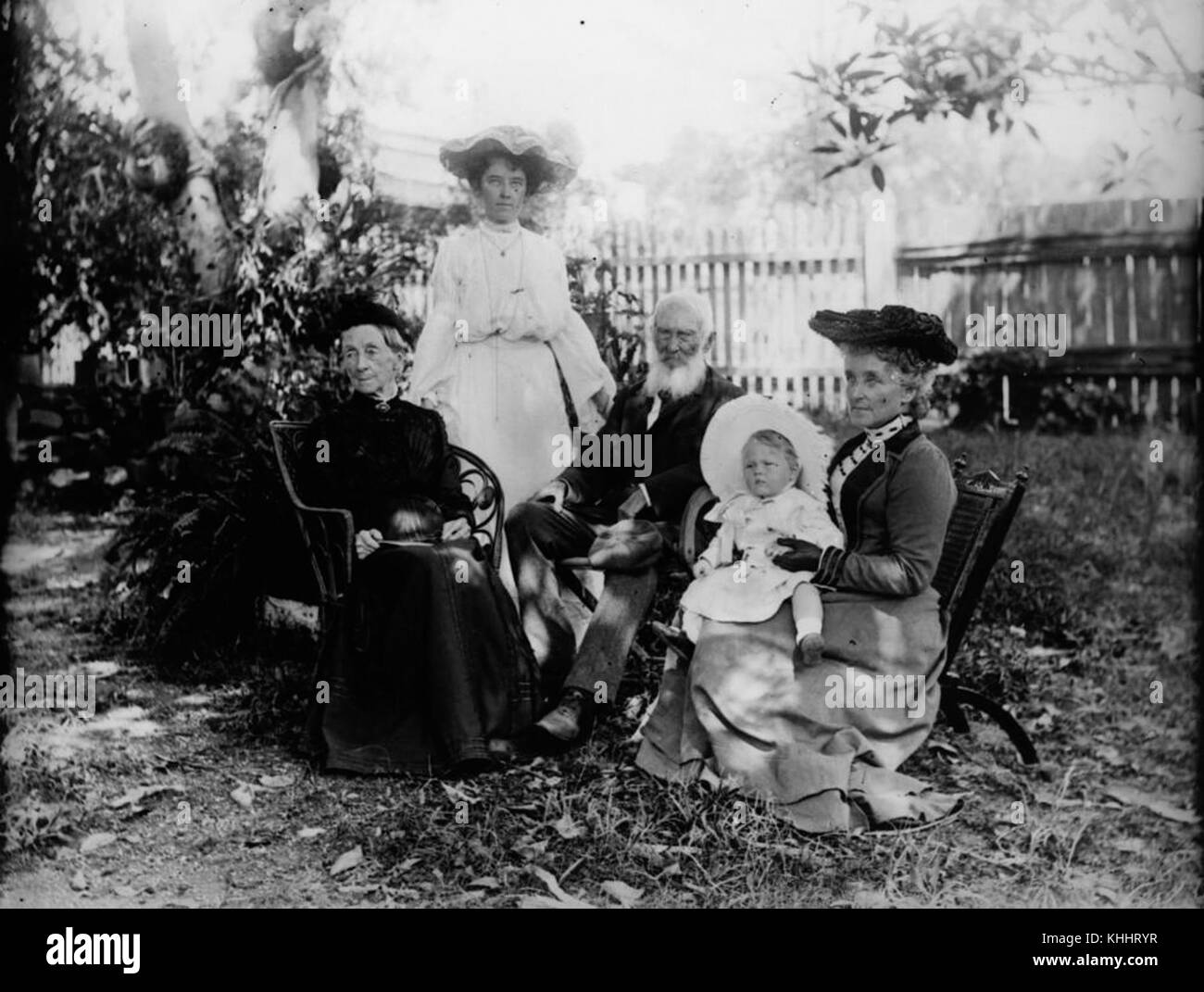 1 71147 Four generations of the Alder family, Herston, Brisbane Stock ...