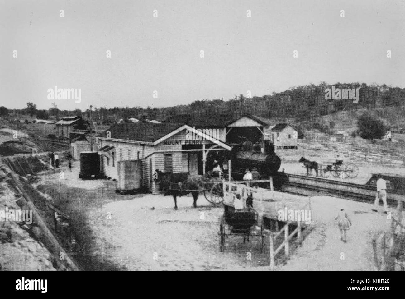2 50368 Mount Perry Railway Station, 1925 Stock Photo - Alamy