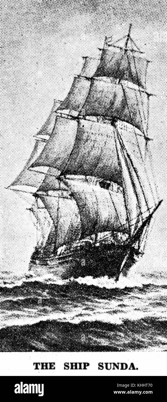 The Sunda was a ship that played a role in maritime history ...