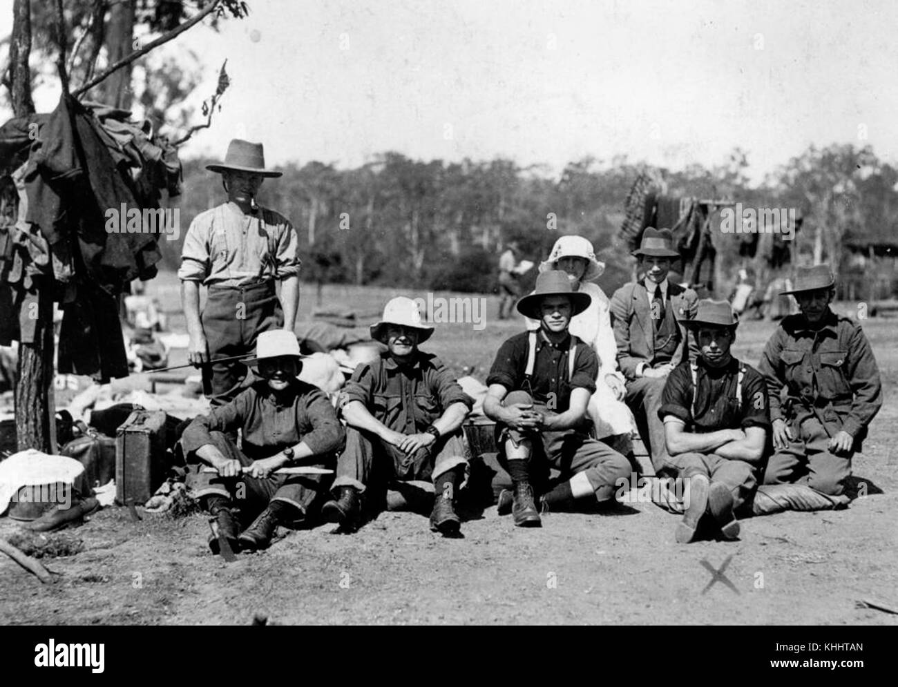 World war 1 army camps Black and White Stock Photos & Images - Alamy