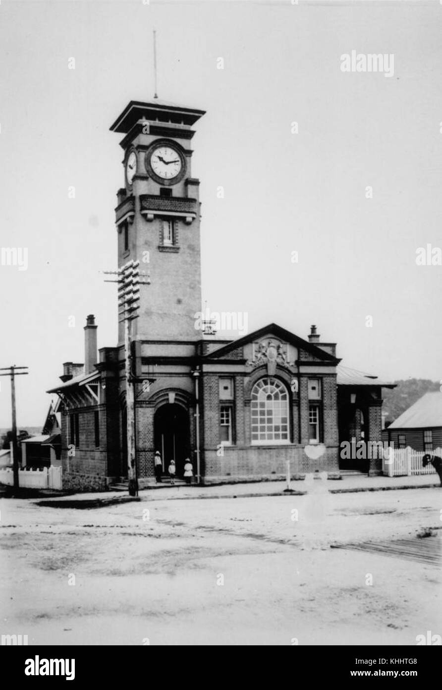 This photograph shows the Post Office building and clock tower in ...