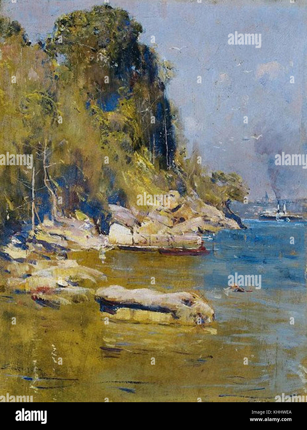 Streeton From My Camp 1896 Stock Photo - Alamy