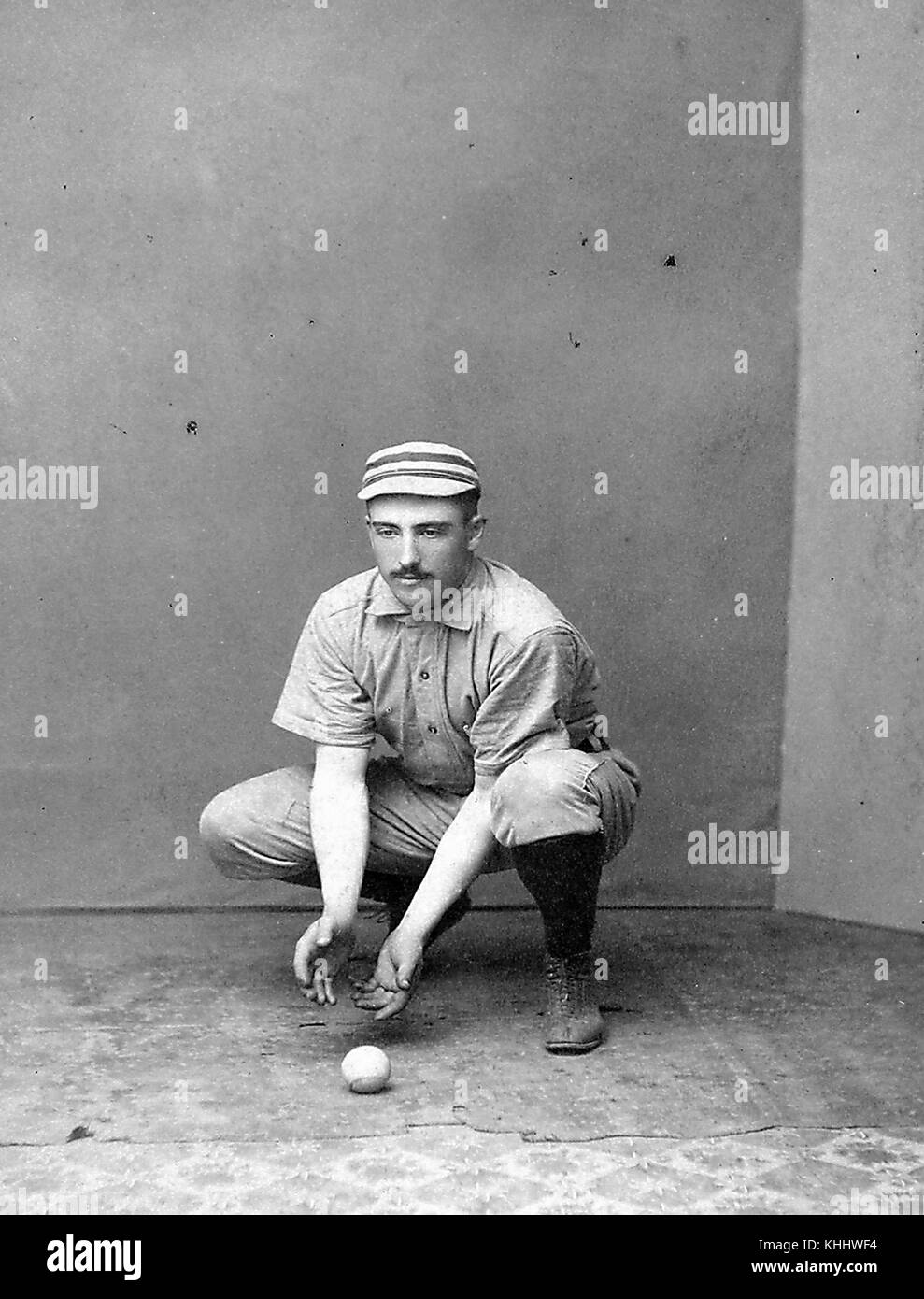 Portrait of Jim Fogarty, outfielder for the Philadelphia Quakers, in ...