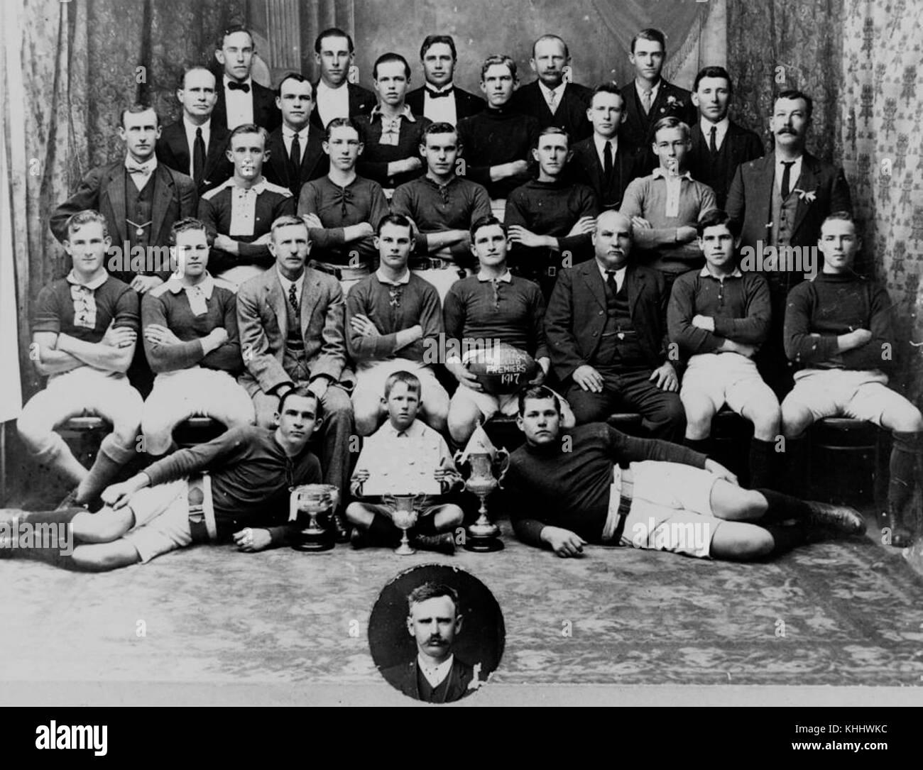 Rugby league australia historical Black and White Stock Photos & Images ...