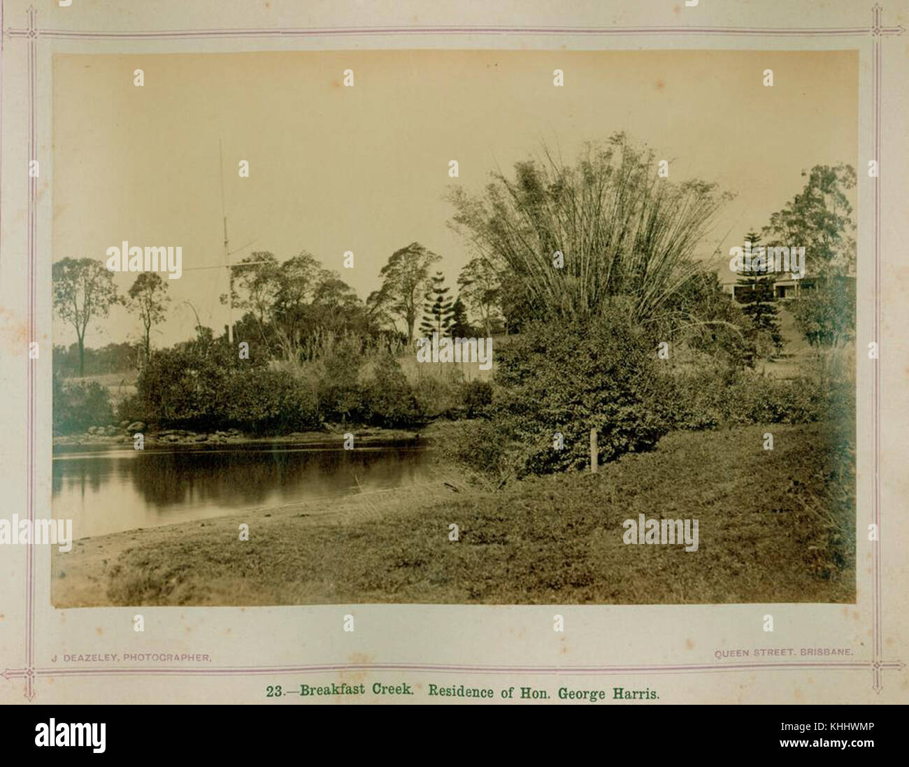 A photograph depicting the garden of the residence of Hon. George ...