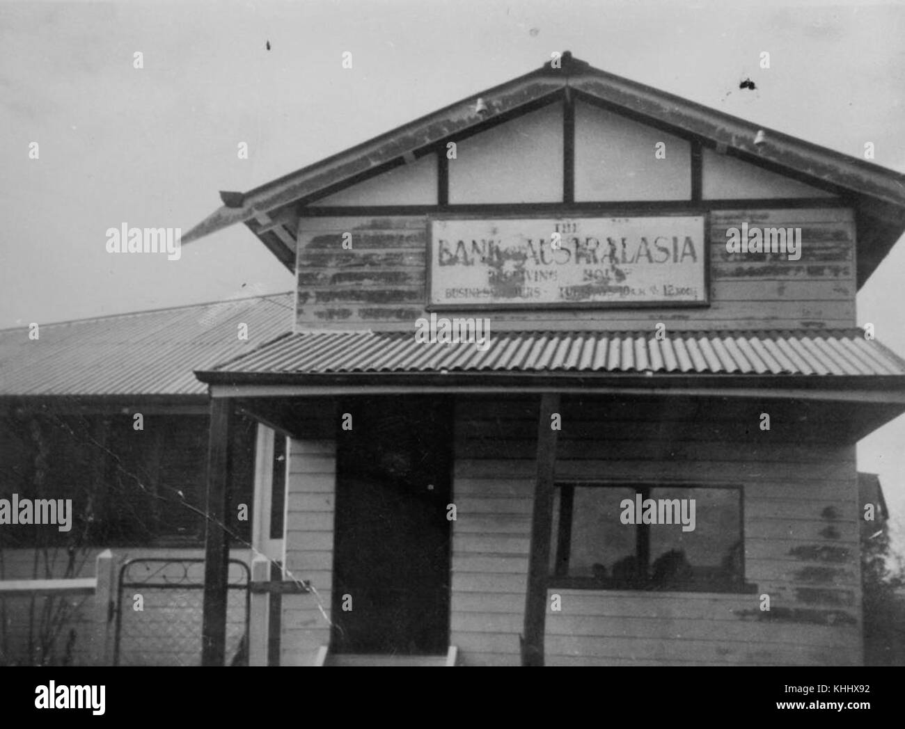 1 45771 Bank of Australasia in Mount Tyson, 1949 Stock Photo - Alamy