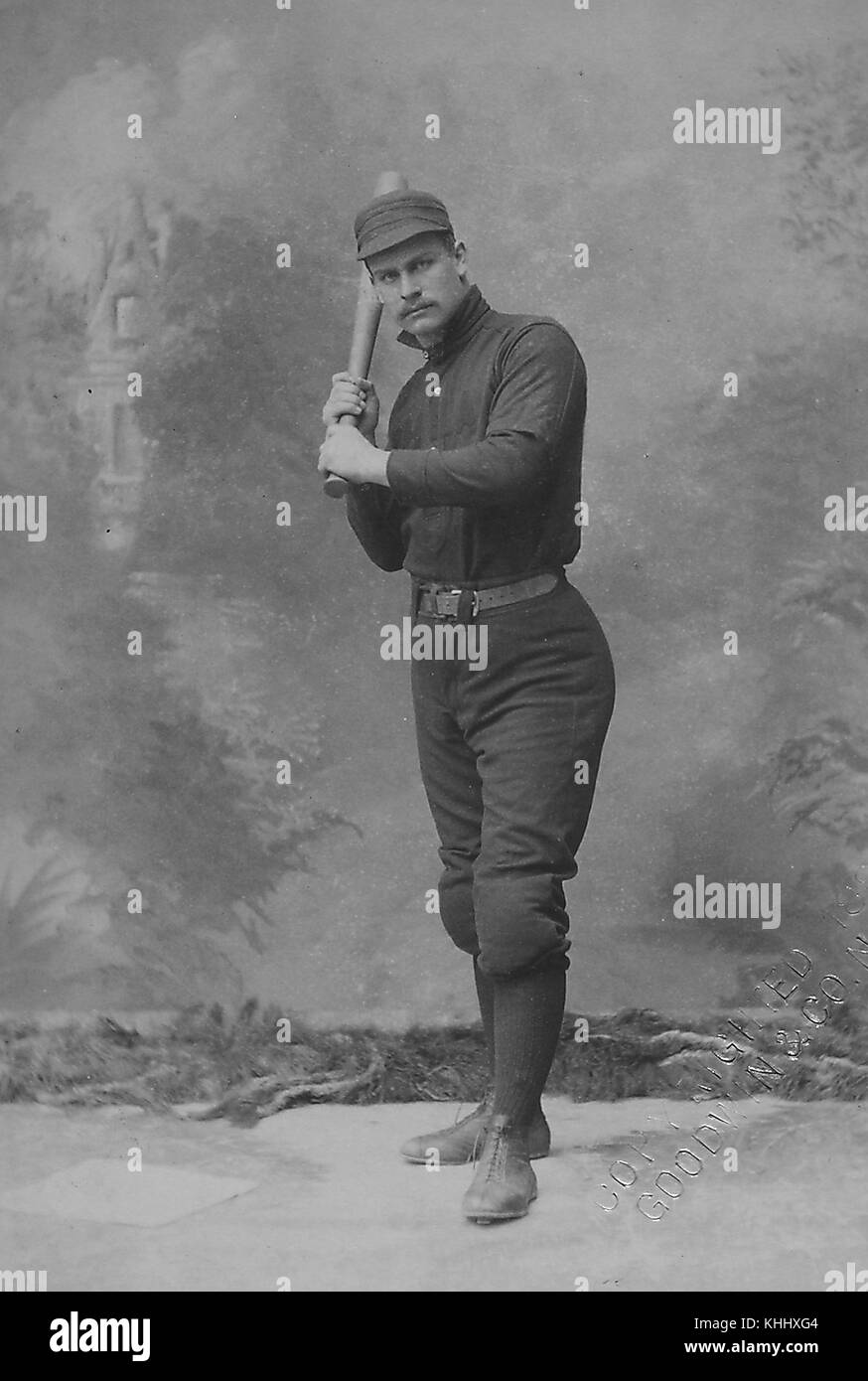 Portrait of Ben Sanders, American Major League Baseball player, who ...