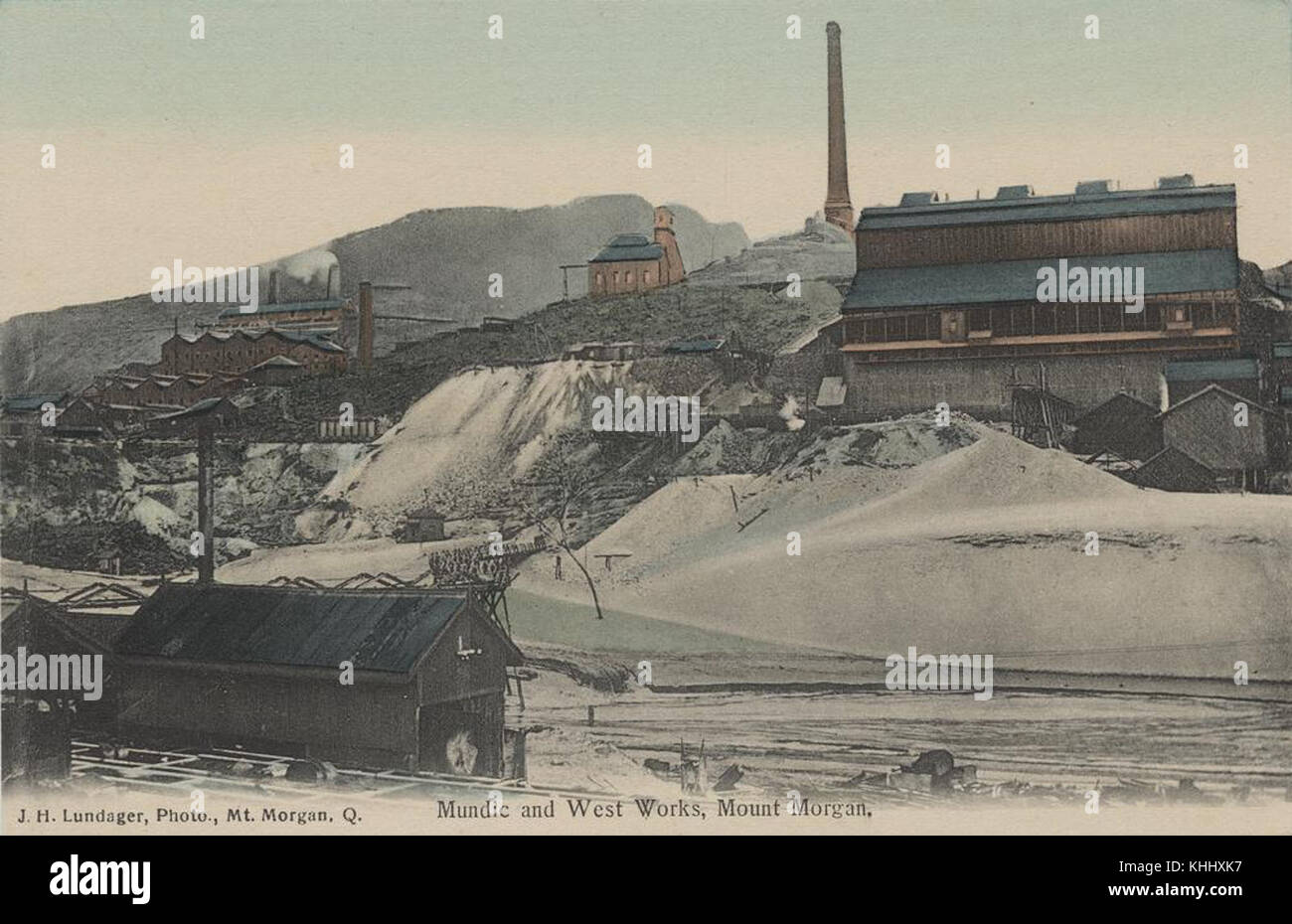 2 237202 View of the mundic and west works at Mount Morgan mine, ca ...