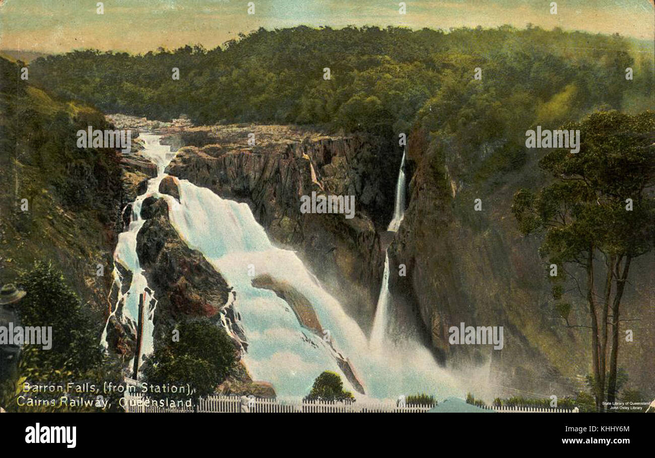 2 139464 Barron Falls seen from the station, Cairns railway, Queensland ...