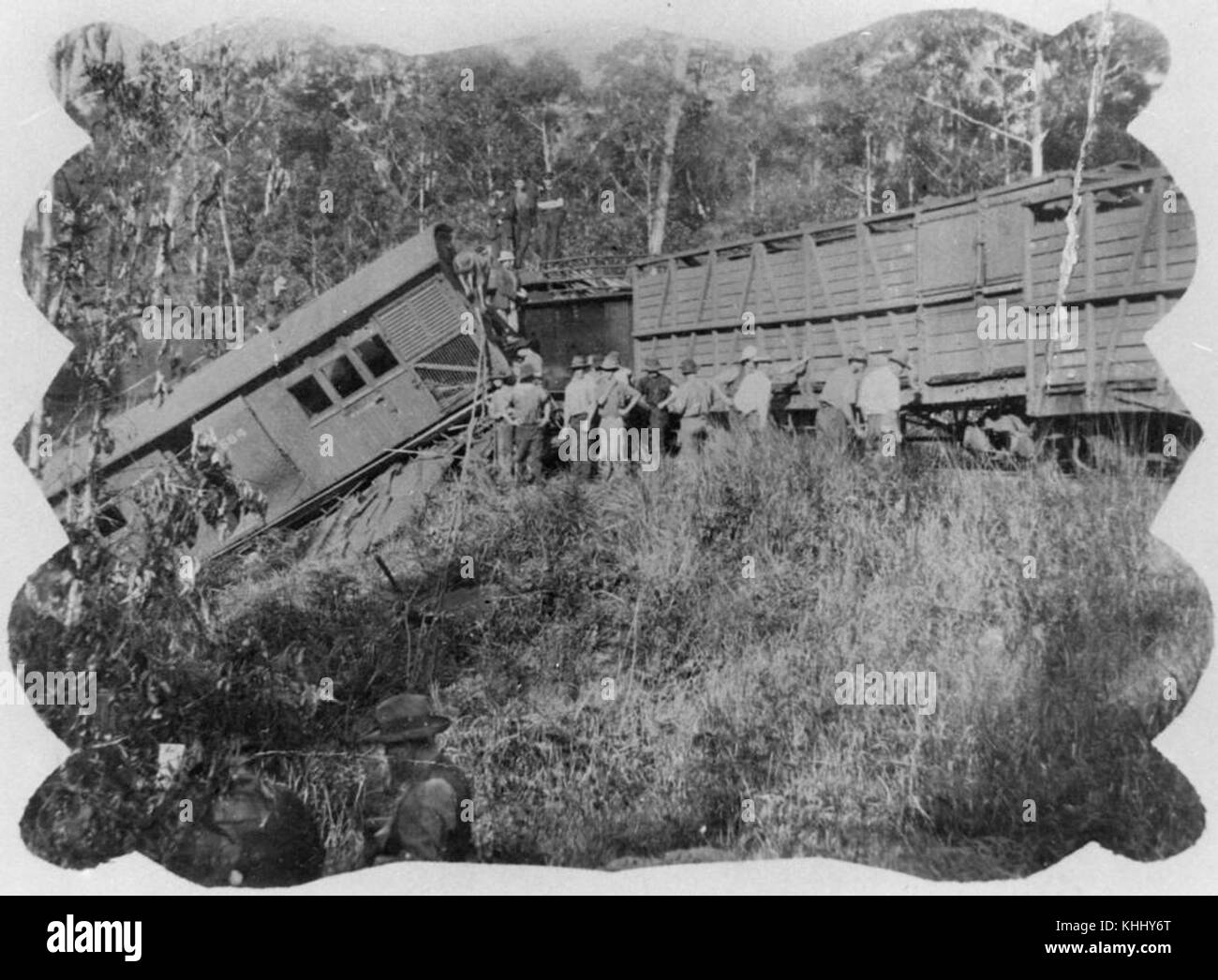 Goods train derailed hi-res stock photography and images - Alamy