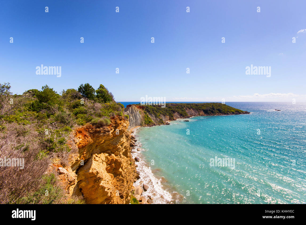 landscape of the beautiful island of Zante in Greece Stock Photo - Alamy